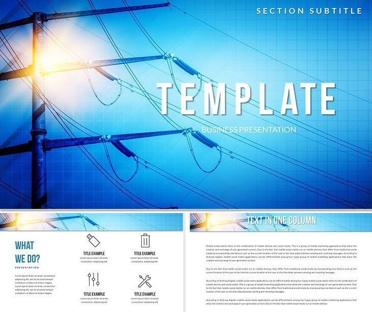 Electrical Network PowerPoint templates