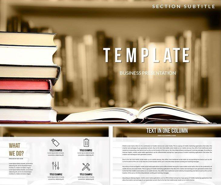 Book Study PowerPoint template Presentation