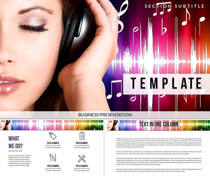 Listen to Music PowerPoint templates