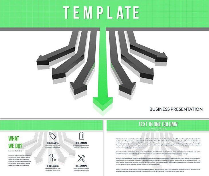Direction Route PowerPoint templates