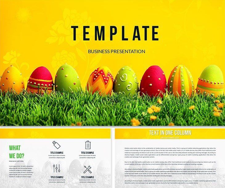 Paint Easter Eggs PowerPoint templates