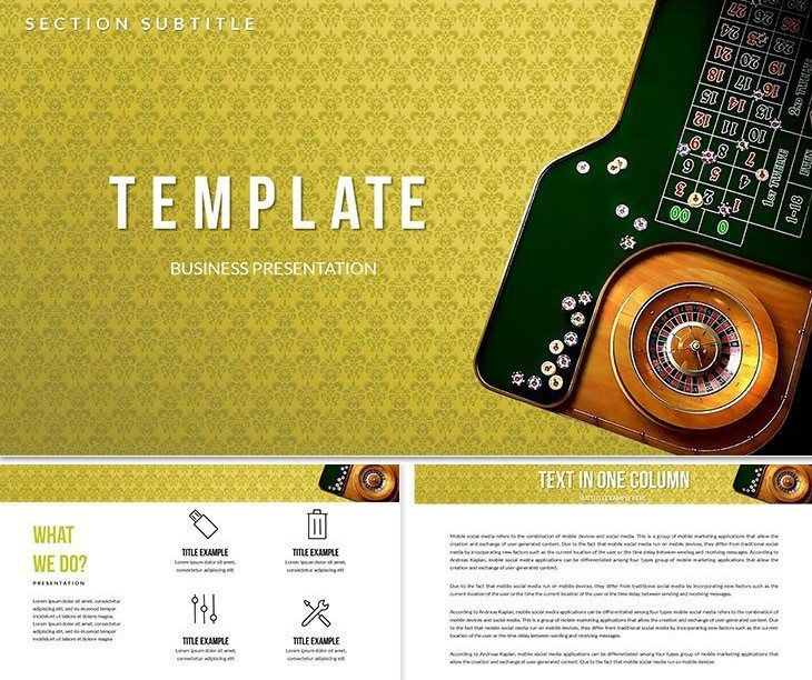 Roulette Rules PowerPoint template: Presentation