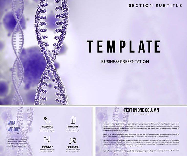 Human Genome DNA PowerPoint templates