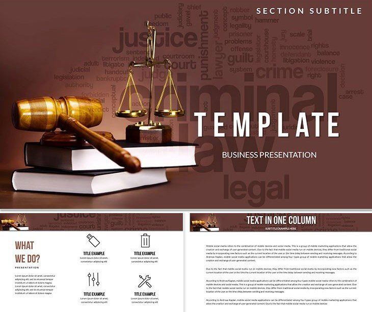 Principles of Justice PowerPoint templates
