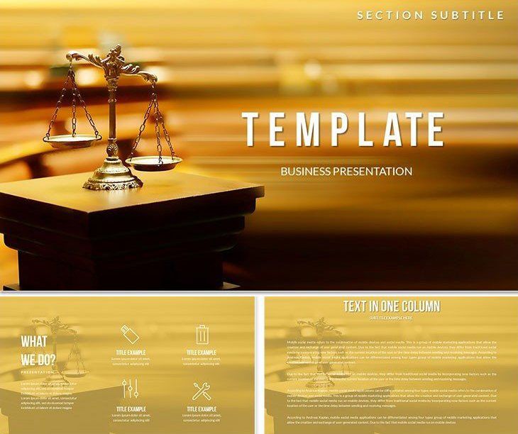 Judiciary PowerPoint presentation template