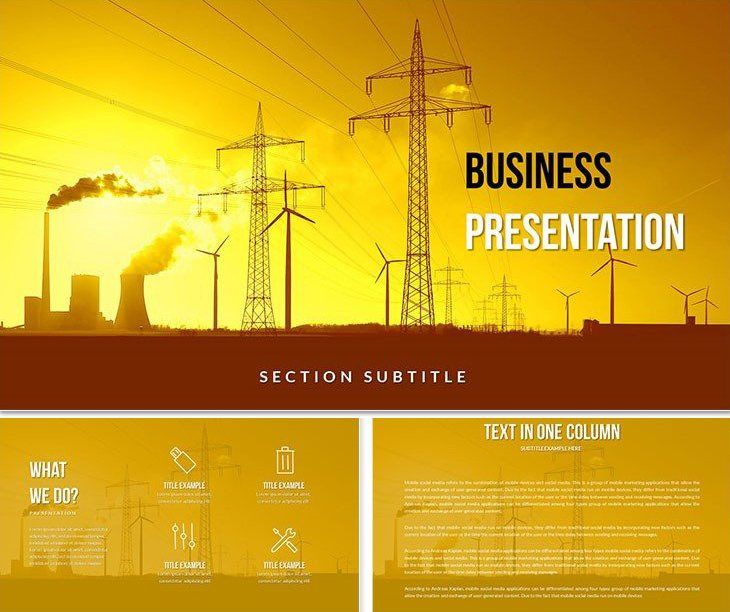 Energy Management PowerPoint Template for Production