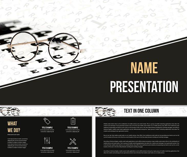 Eye Care PowerPoint Template for Health Professionals