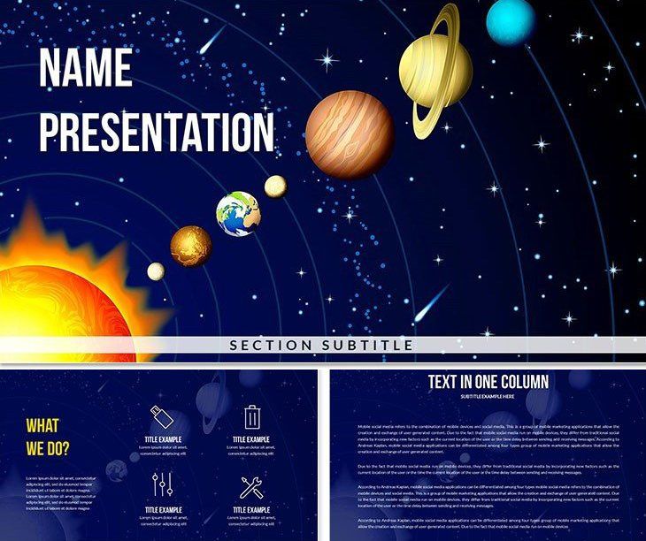 Solar System PowerPoint Template Presentation