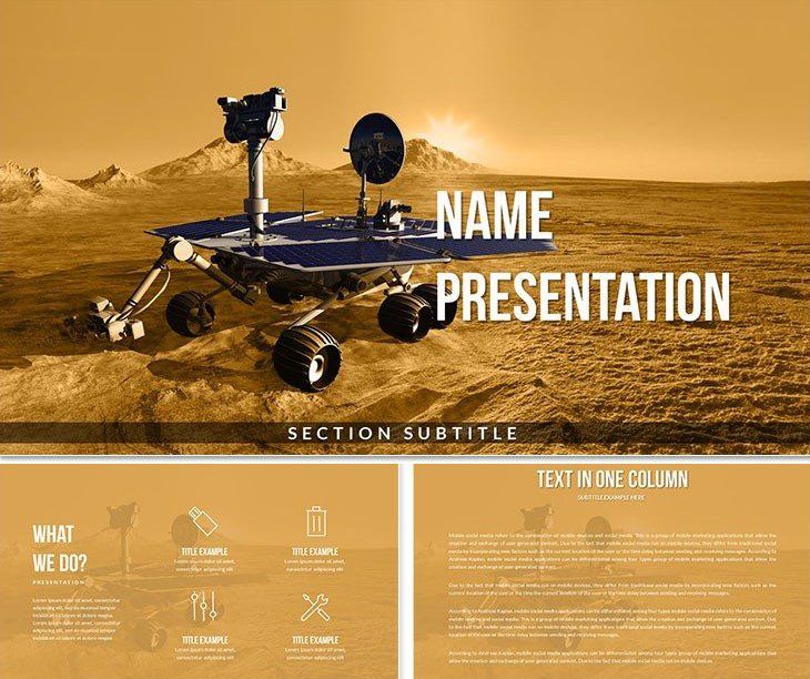 Mars Rover PowerPoint Template - Professional Presentation Slides ...