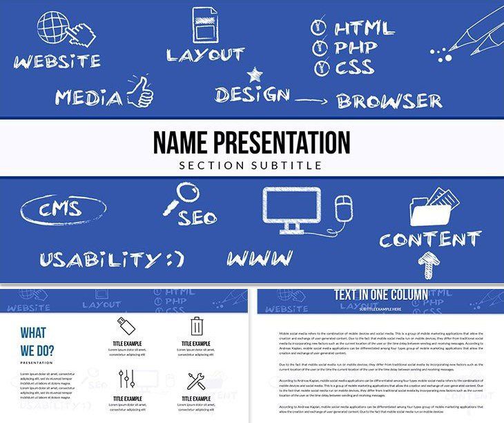WebStudio Website Development PowerPoint Template for Digital
