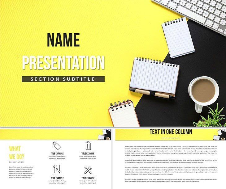 Daily Plan Methodical PowerPoint Template for Productivity