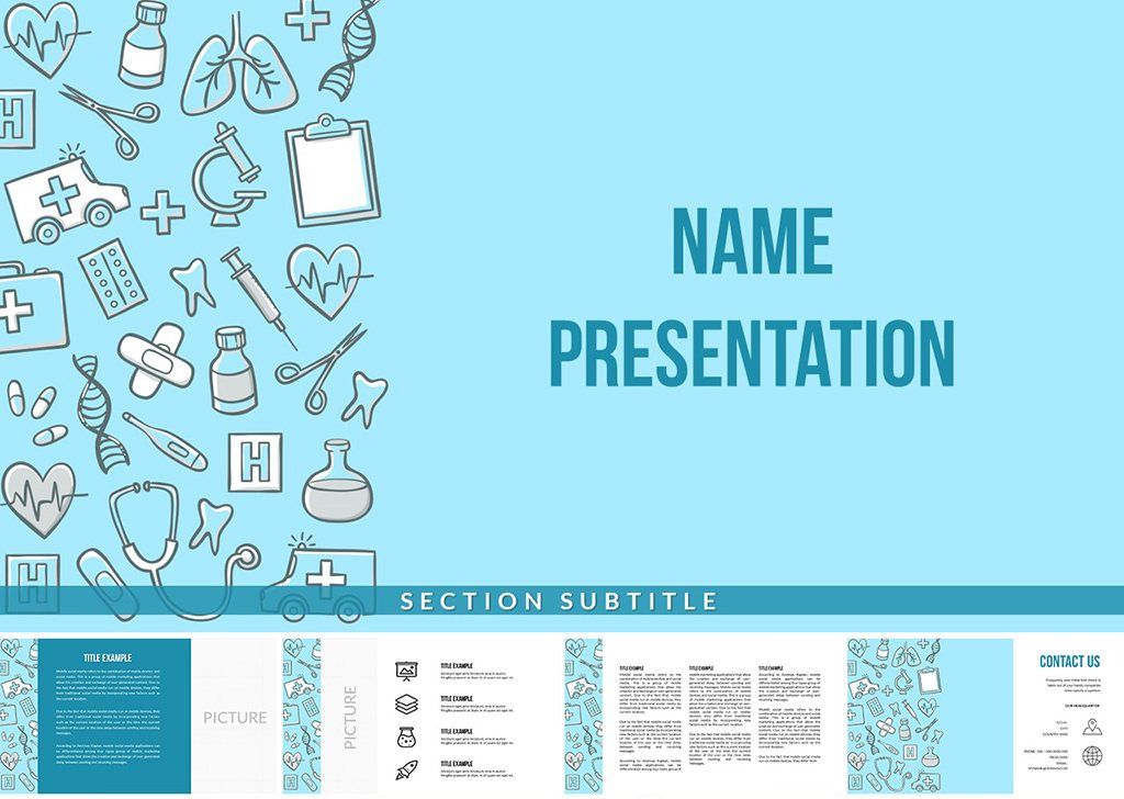 Medical Background PowerPoint Template for Pros