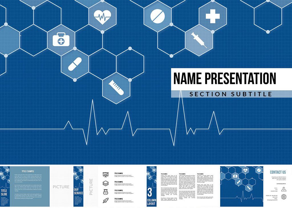 Abstract Medicine Background PowerPoint Template