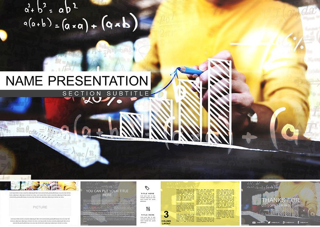 Mathematical Sciences PowerPoint template