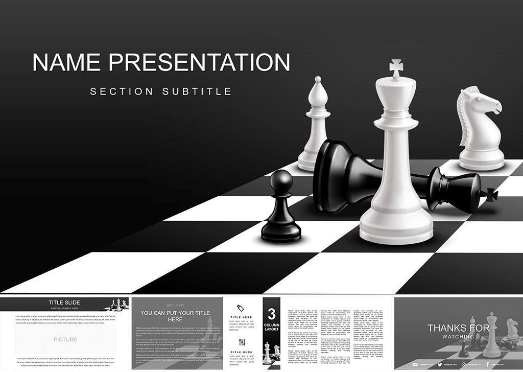 Game Chess PowerPoint template