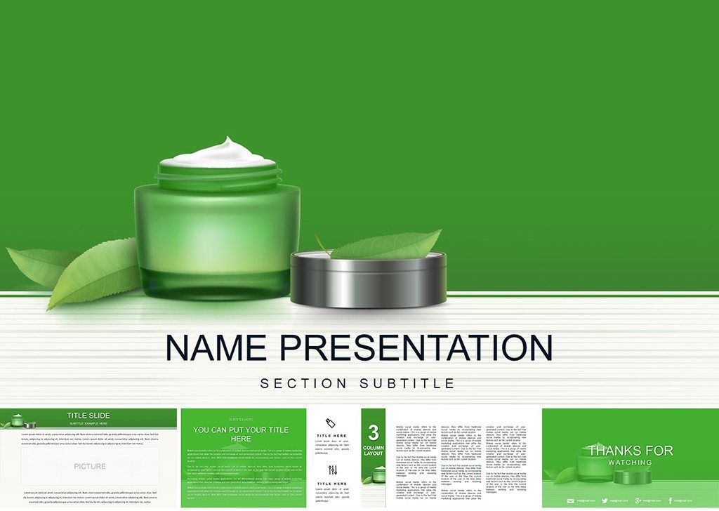 Rejuvenating Cream PowerPoint Template: Wellness Slides
