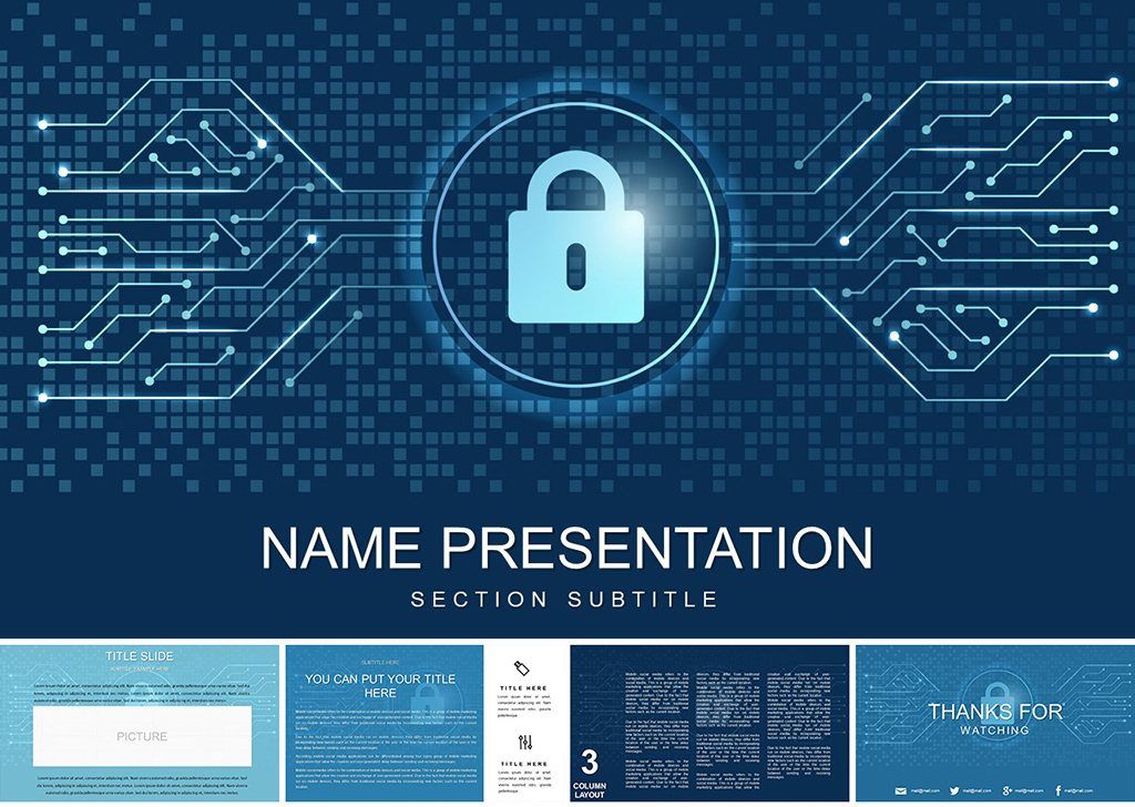 Data Protection and Privacy PowerPoint template