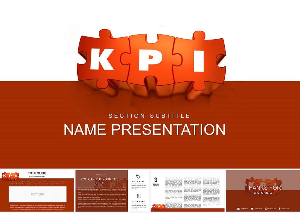 KPI (Key Performance Indicators) PowerPoint template