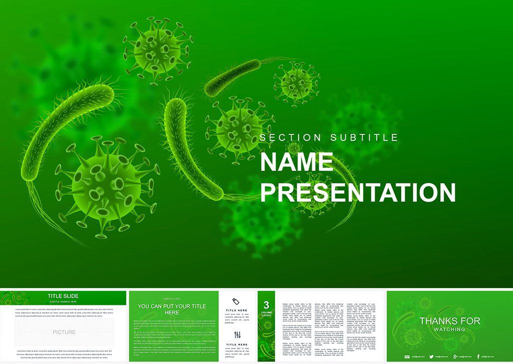 Virus Symptoms and Causes PowerPoint Template