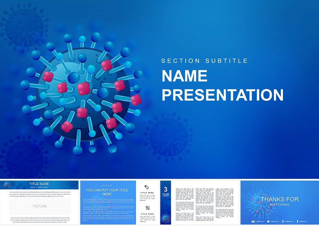 Ultimate Virus Infection PowerPoint Template - Showcase Virus Symptoms