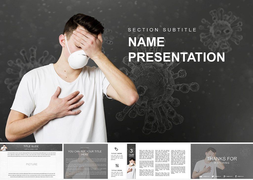 Viral Outbreak PowerPoint Template for Science Slides