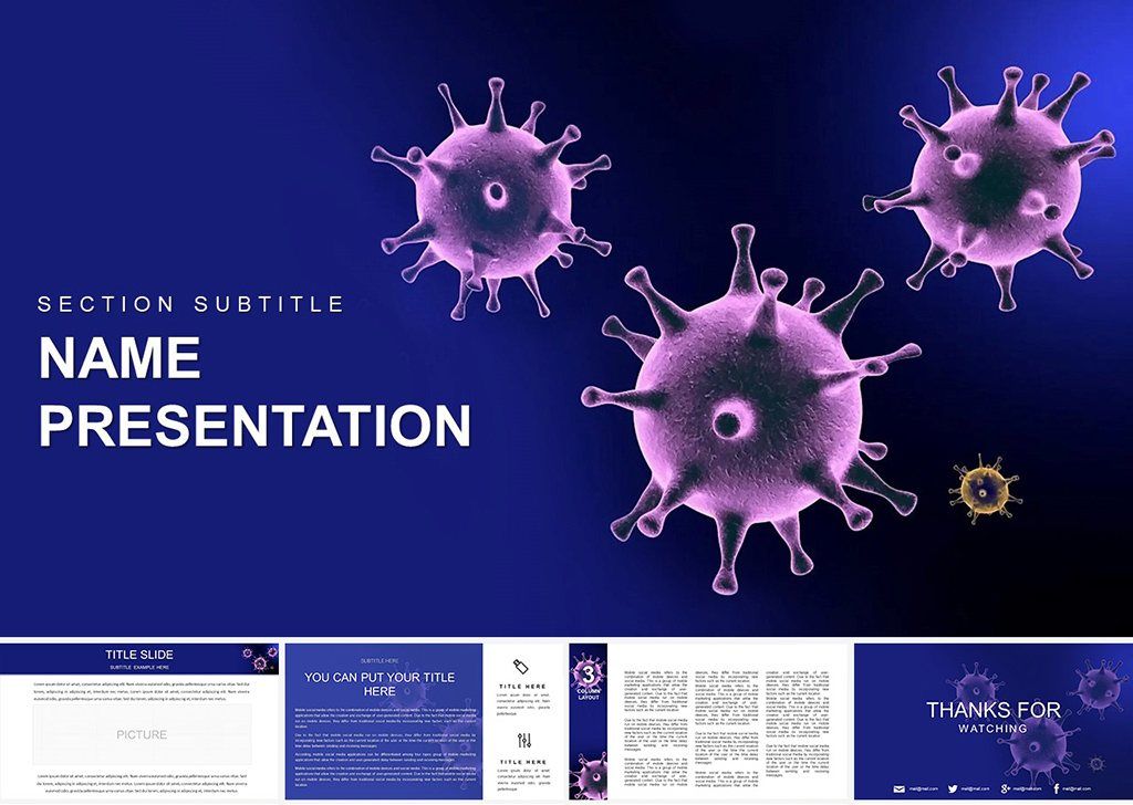 Virus Prevention PowerPoint Template | Infection & Spread Prevention