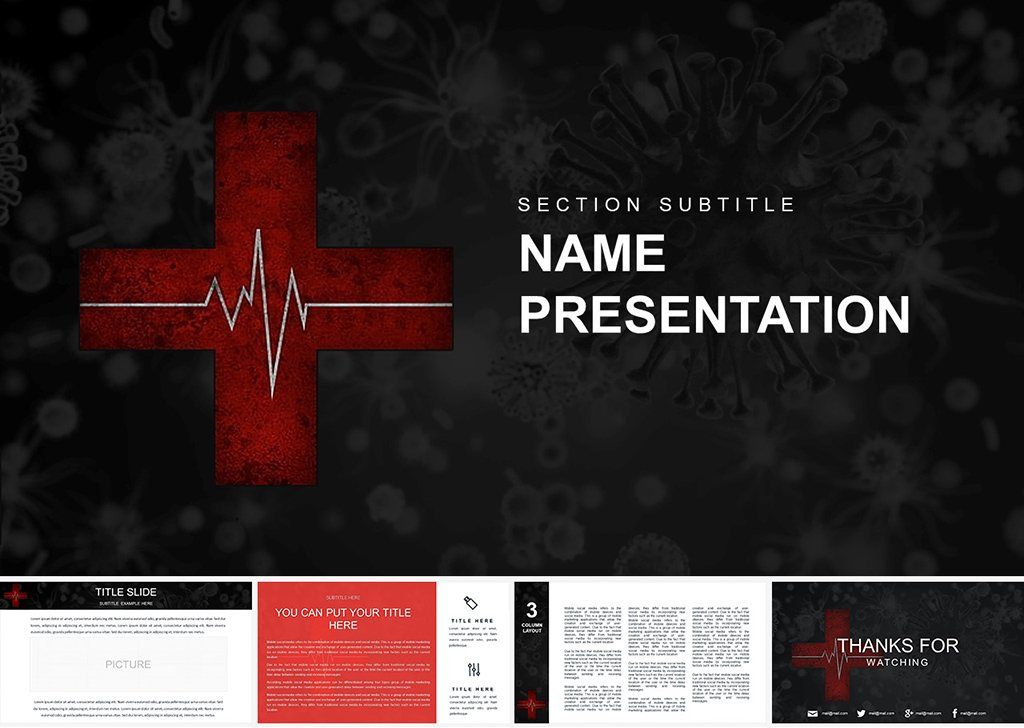 Infection Control : Viral Prevention PowerPoint template