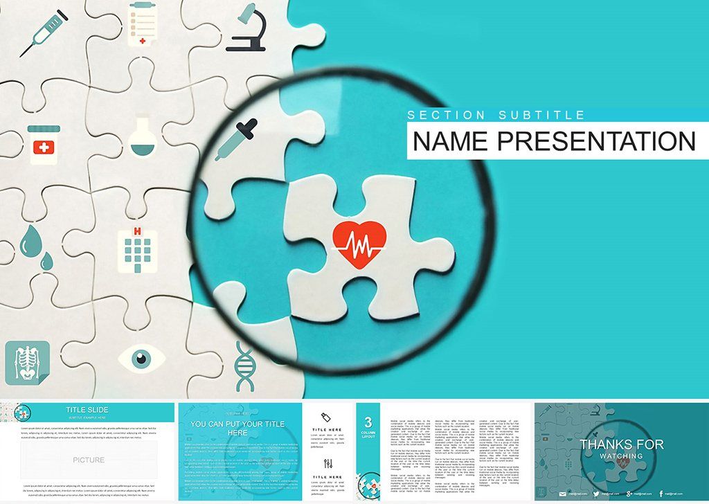 Healthcare Hospital PowerPoint Template for Medical Staff