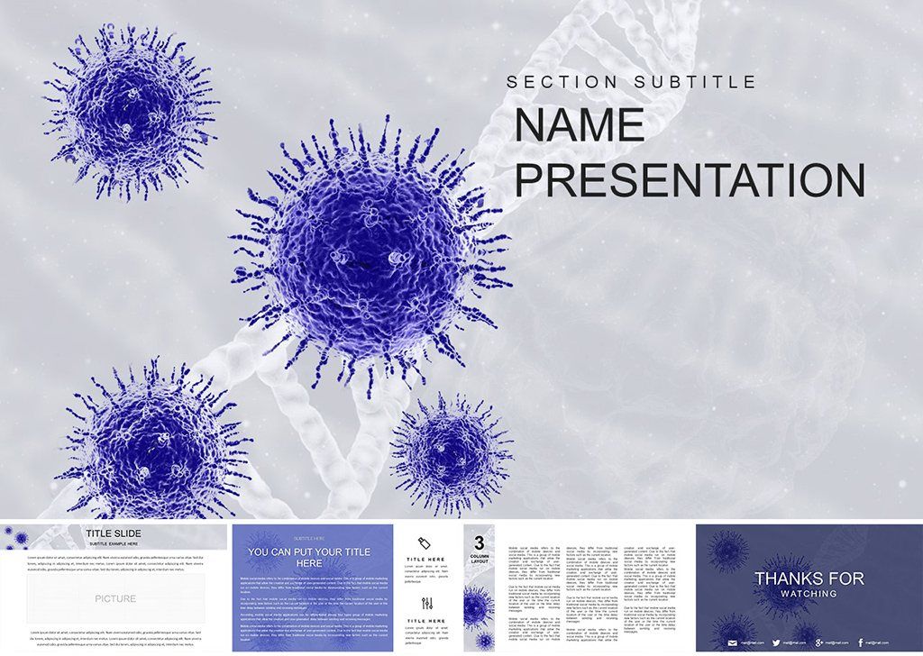 Viruses: Structure, Function PowerPoint template