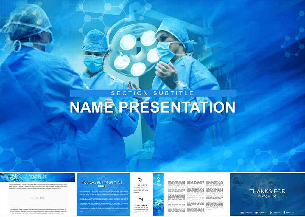 Operating Theater PowerPoint template