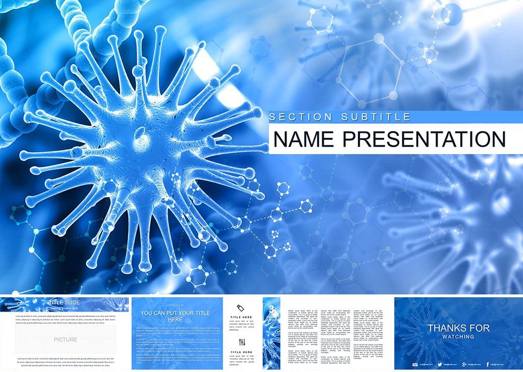 Virus Infections PowerPoint template