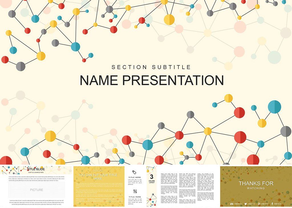 Chemical Compound Background PowerPoint template