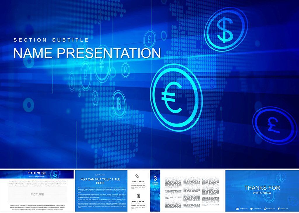 Global Financial Economics PowerPoint template