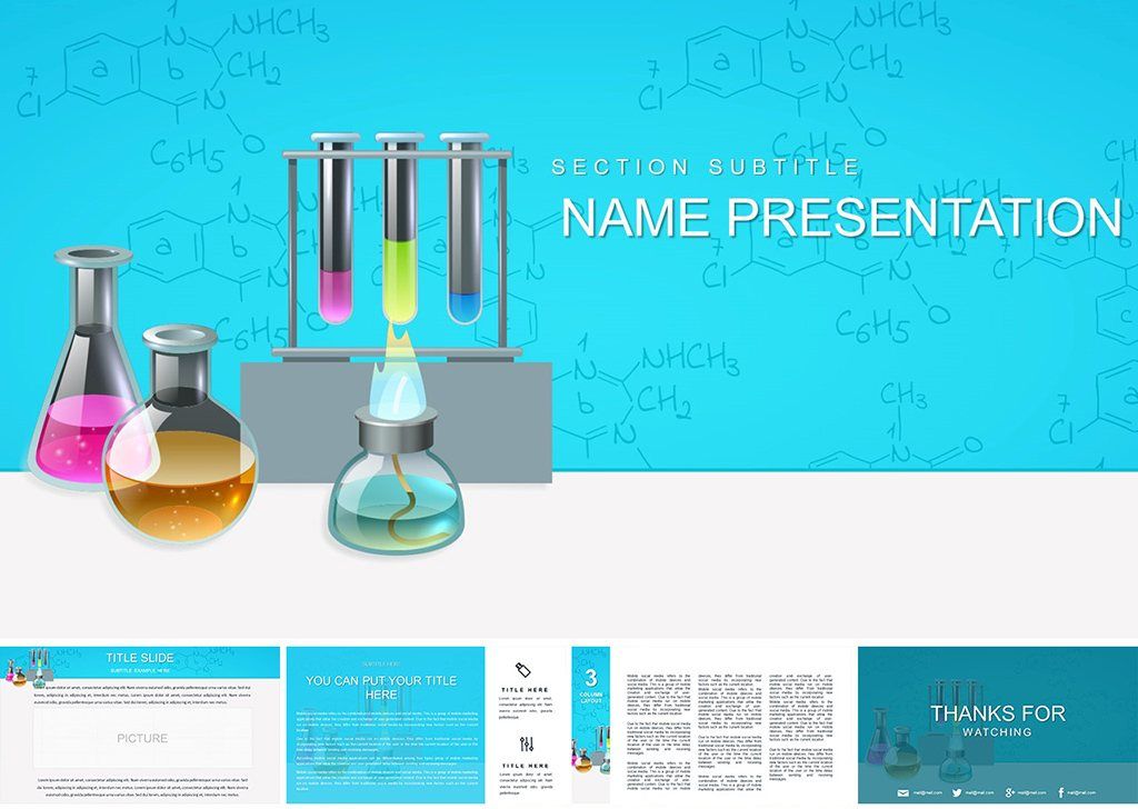 Chemical Engineering PowerPoint Template for Presentation