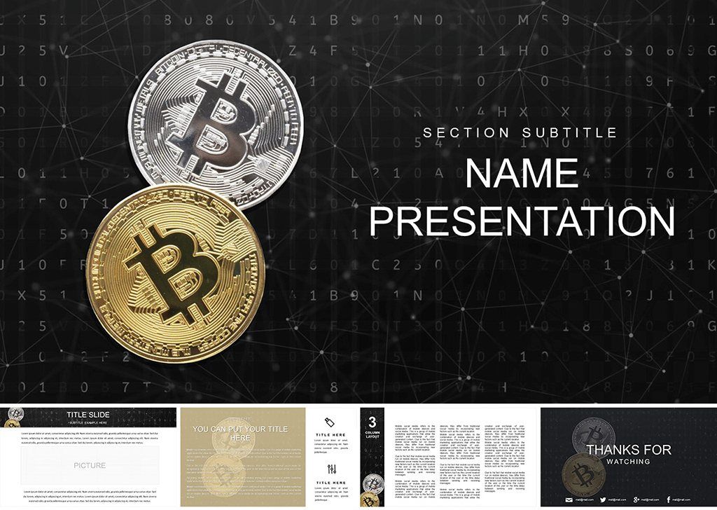 How to Buy Bitcoin Stock PowerPoint Template for Crypto Investors