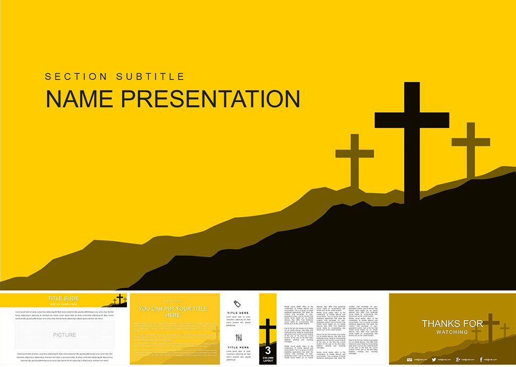 Religions of World PowerPoint template