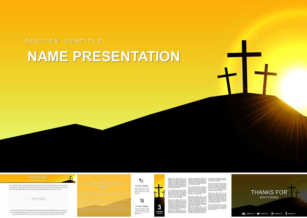 Sermon and Testimony PowerPoint Template for Spiritual Guides