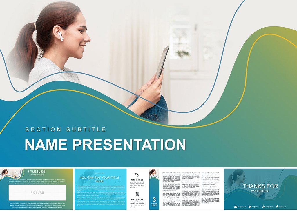 Multimedia Presentation PowerPoint Template: Presentation