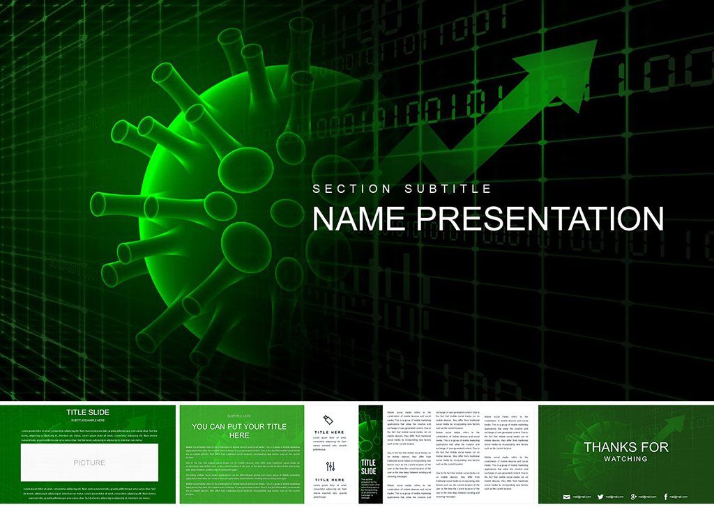 Stunning Virus Statistic PowerPoint Template - Impress Your Audience
