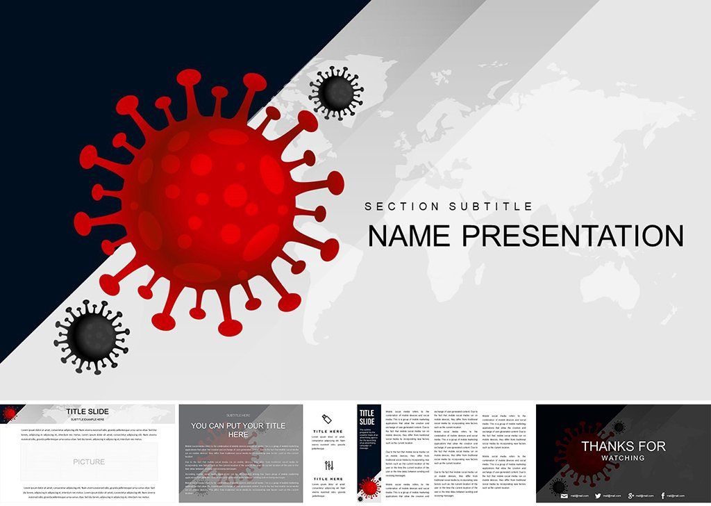 Viruses - Microbiology PowerPoint presentation template
