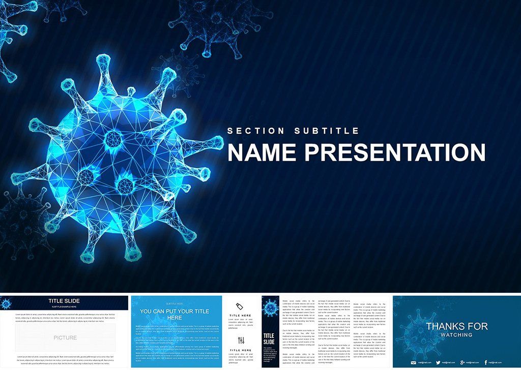 Virus Moderna PowerPoint template