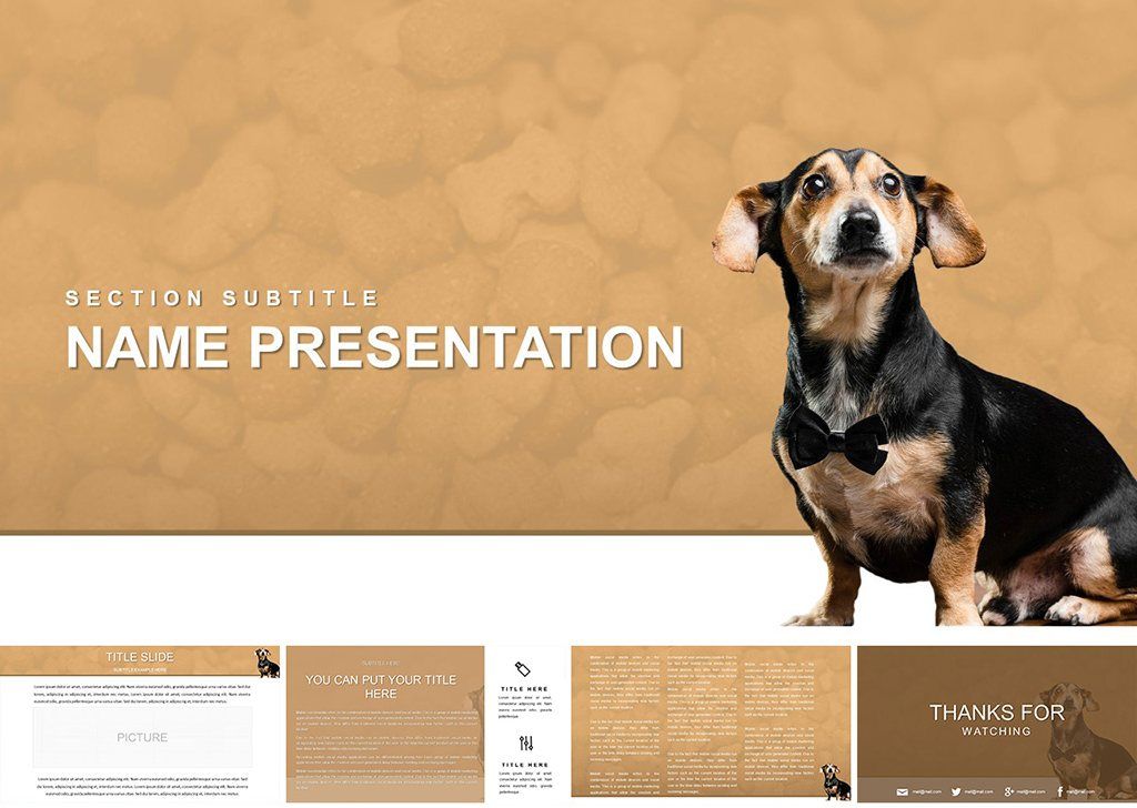 Pet Dog PowerPoint template