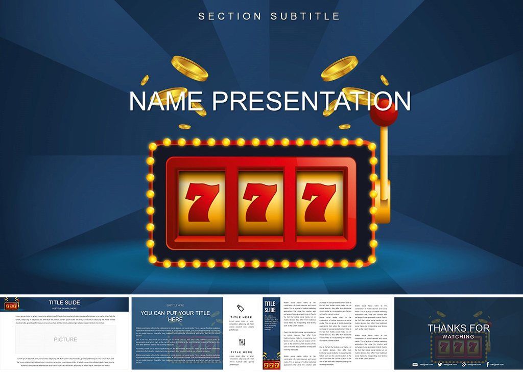 777 Casino PowerPoint template