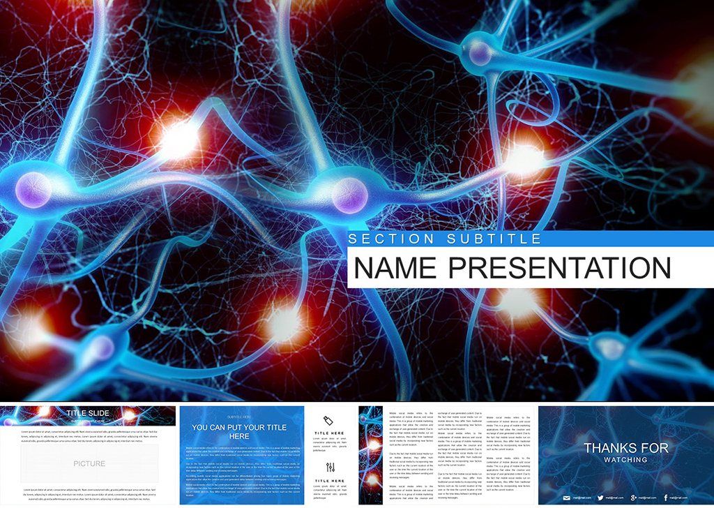 Nervous System Anatomy and Physiology PowerPoint template