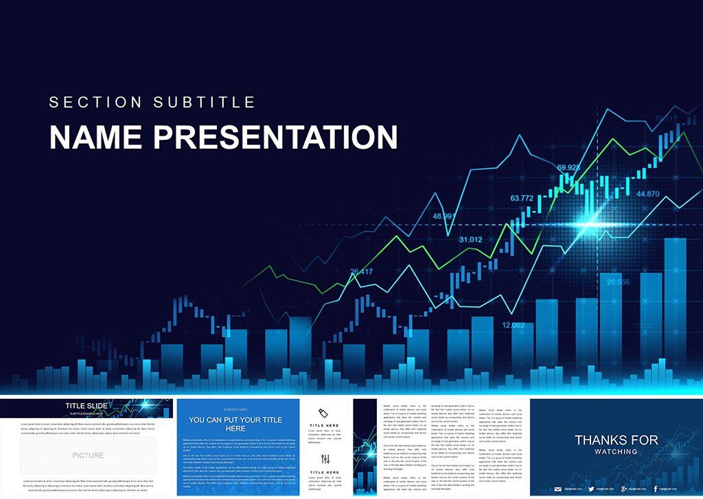 Trading Technical Analysis PowerPoint template