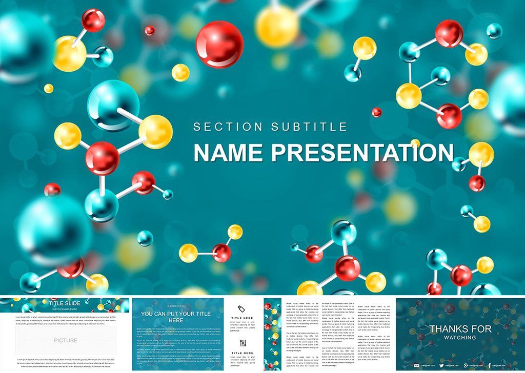 Chemistry Molecular Structure PowerPoint template