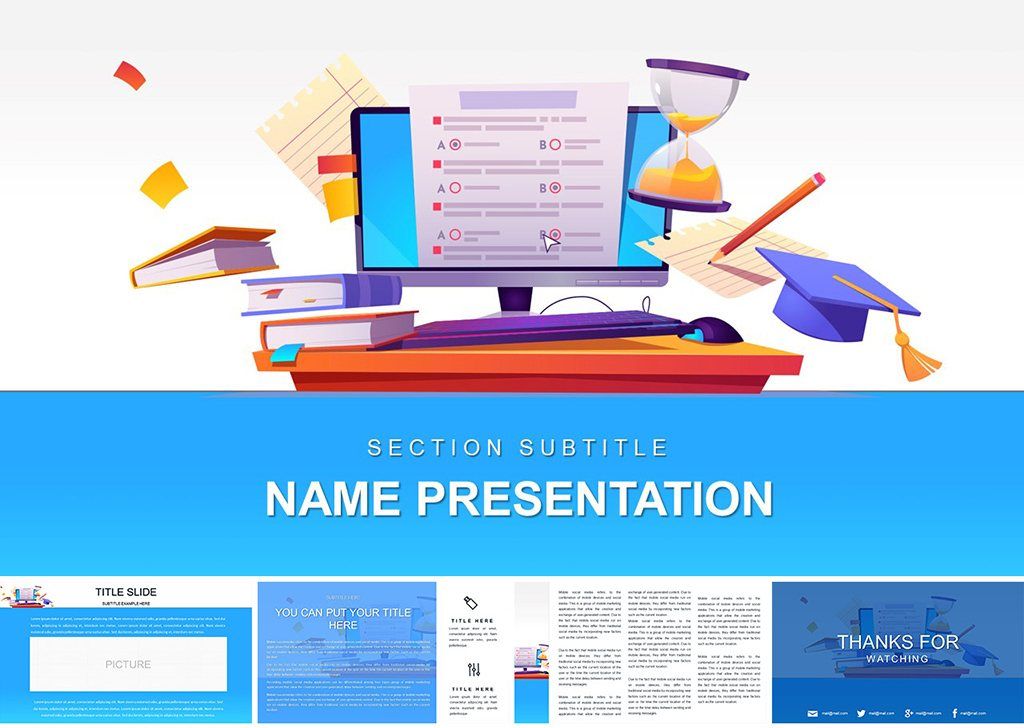 Training Program Online PowerPoint template