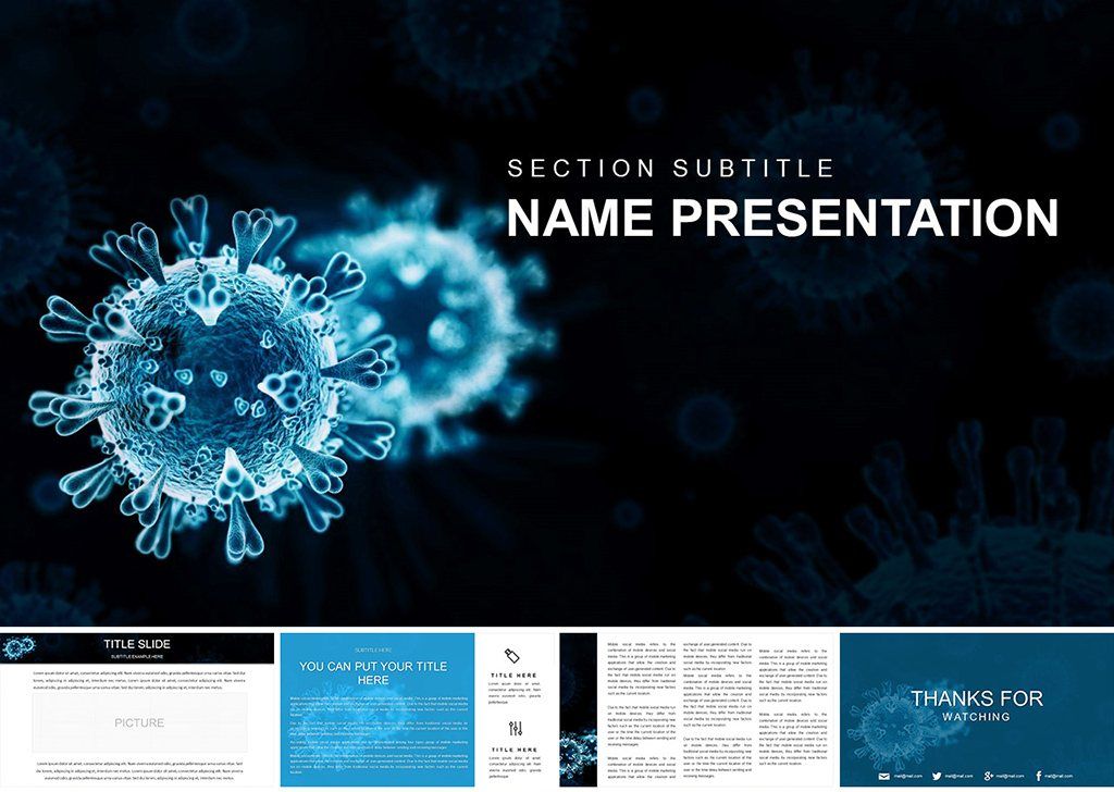Infections Medical PowerPoint Template: 28 Health Slides