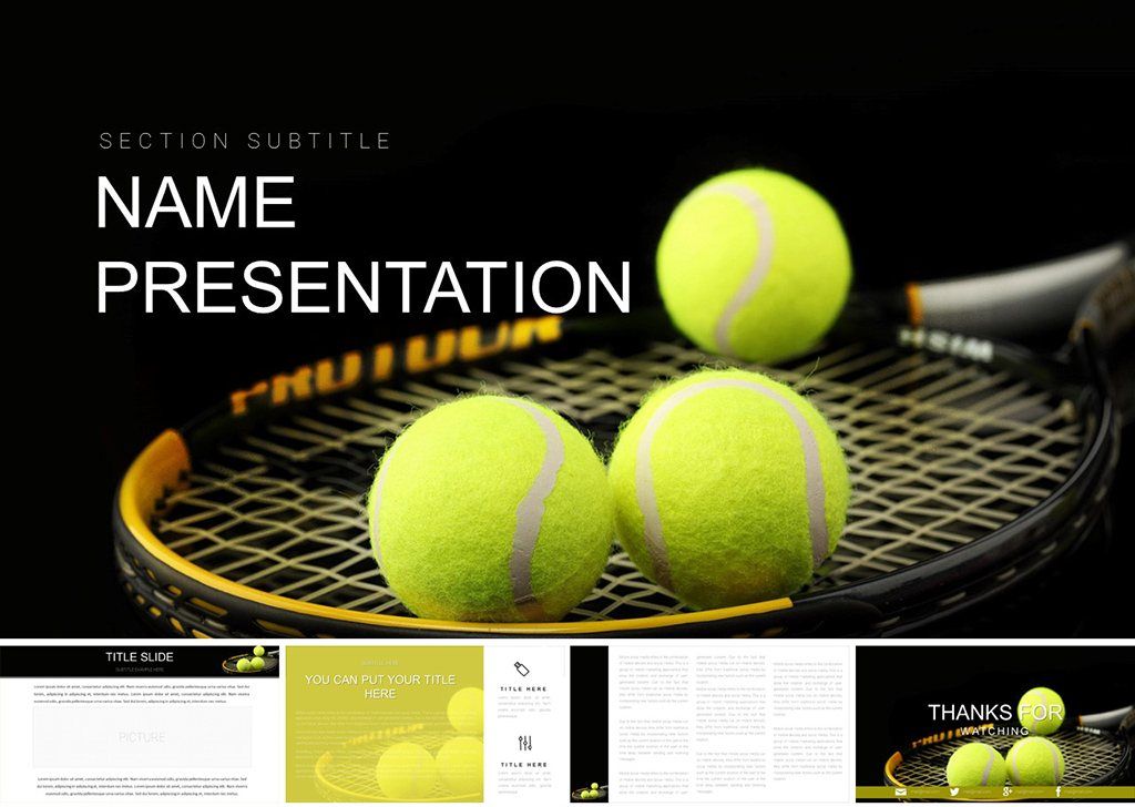 Tennis PowerPoint Template: Dynamic Infographics