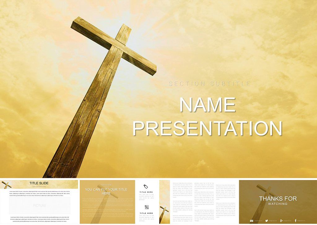 Gospel: Salvation Through Christ PowerPoint presentation template